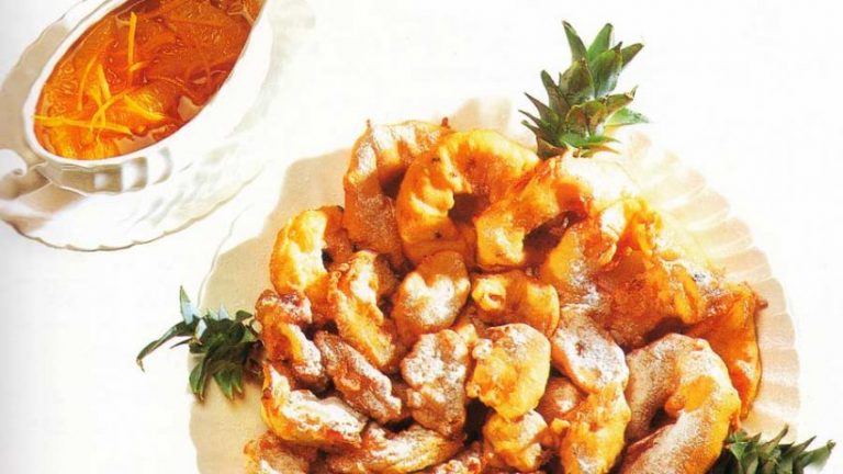 Fruit Fritters in Beer Batter with Fresh Orange Sauce Recipe - RecipeMatic