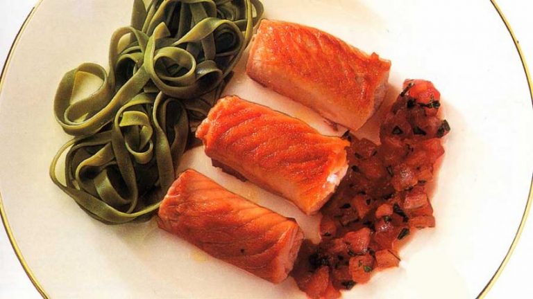 Saltimbocca Of Salmon | Fish Recipes - RecipeMatic
